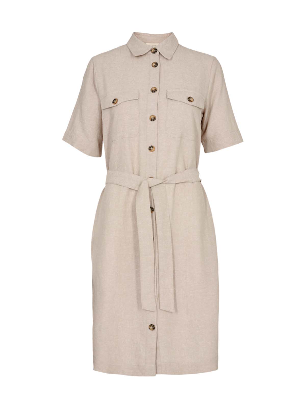 Freequent Lava dr hør kjole - Shop på GUNDTOFT.dk