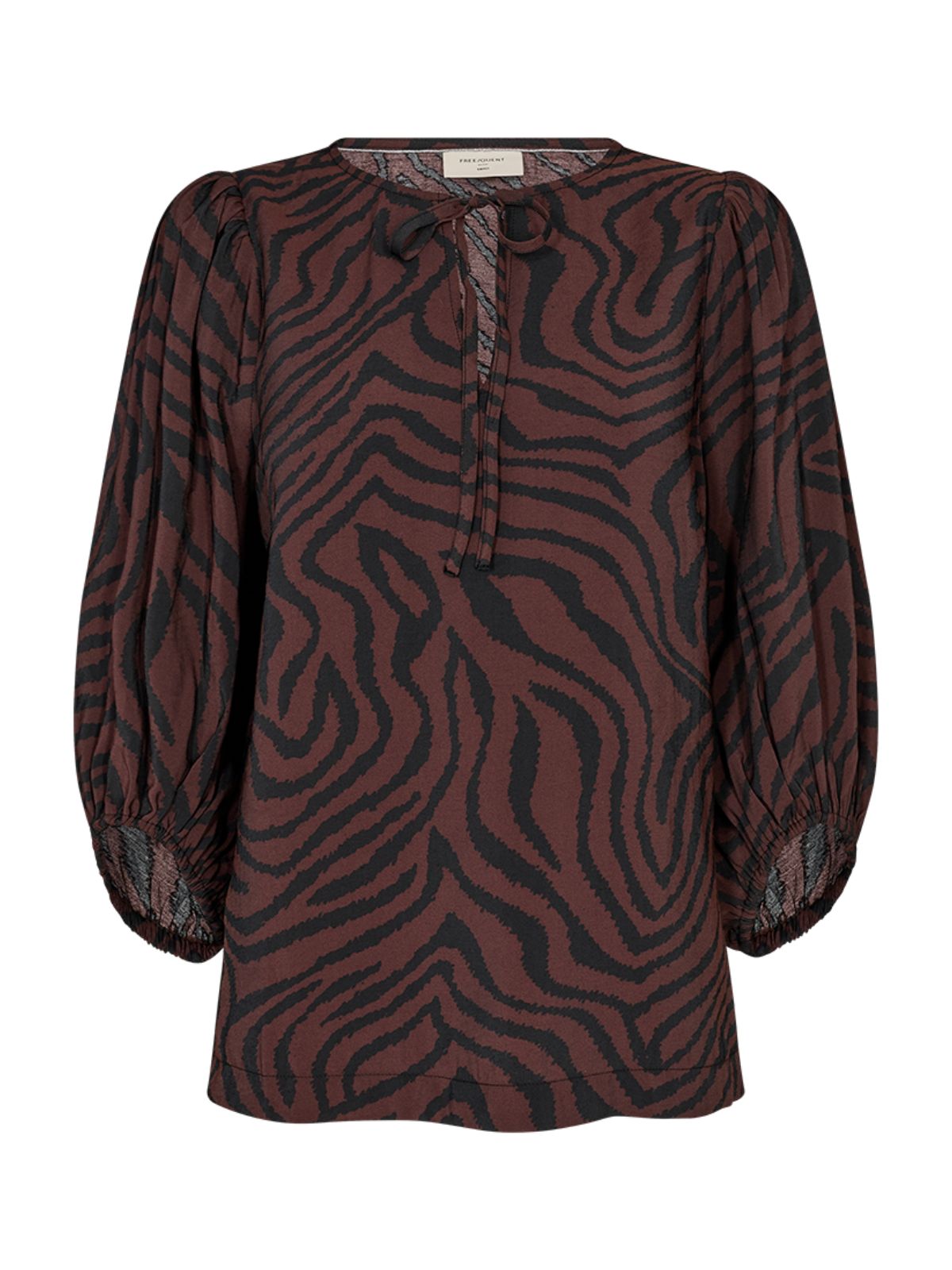 Mønstret Tidi bluse fra Freequent - Shop hos GUNDTOFT