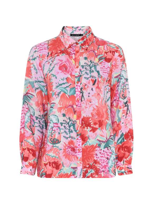 SKJORTE MED BLOMSTRET PRINT | Micha - Shop nu > Gundtoft