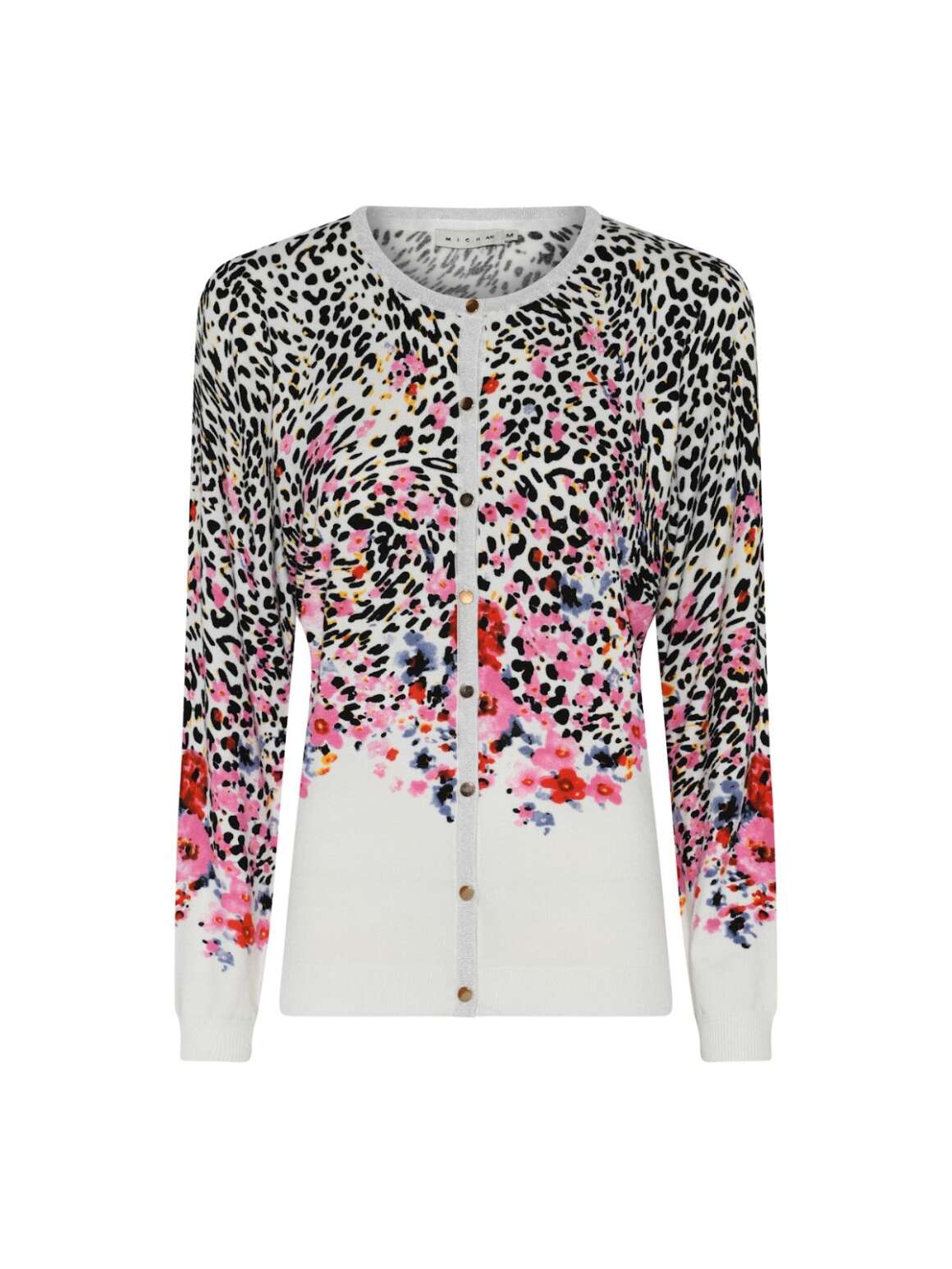 CARDIGAN MED LEO PRINT | Micha - Shop nu > Gundtoft