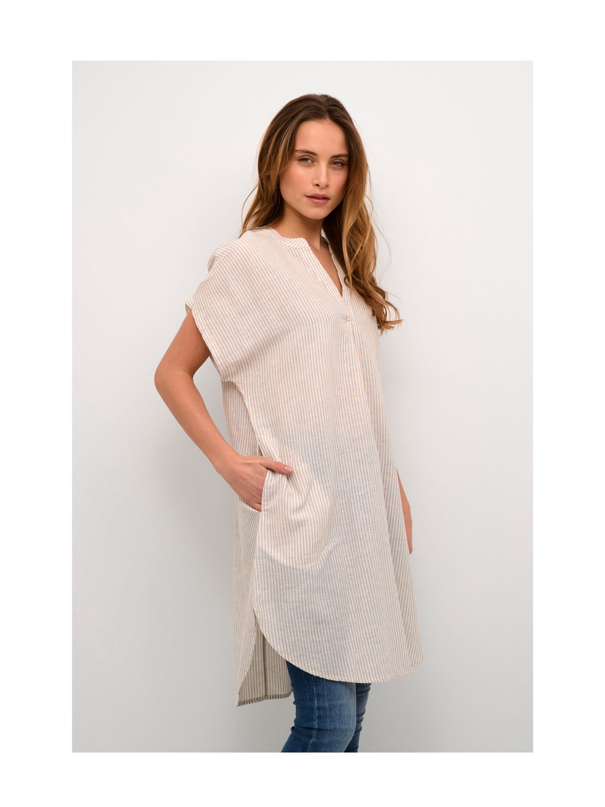 AZEMINA STRIBET KJOLE | Culture - Shop nu > Gundtoft